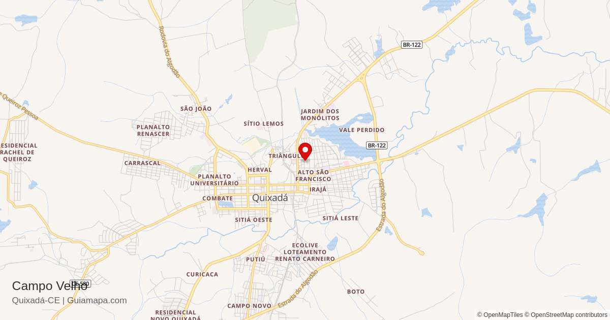 Bairro Campo Velho - Quixadá - CE