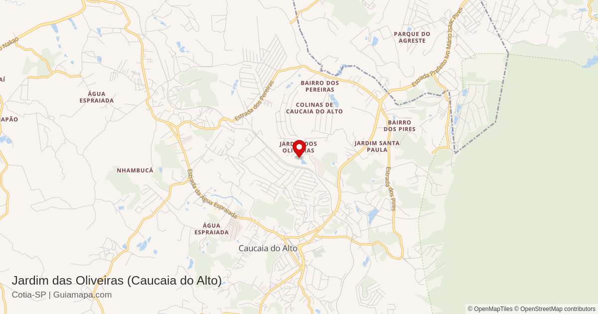 Bairro Jardim das Oliveiras (Caucaia do Alto) - Cotia - SP