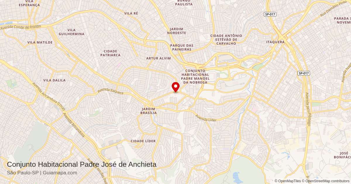 Bairro Conjunto Habitacional Padre José de Anchieta - São Paulo - SP