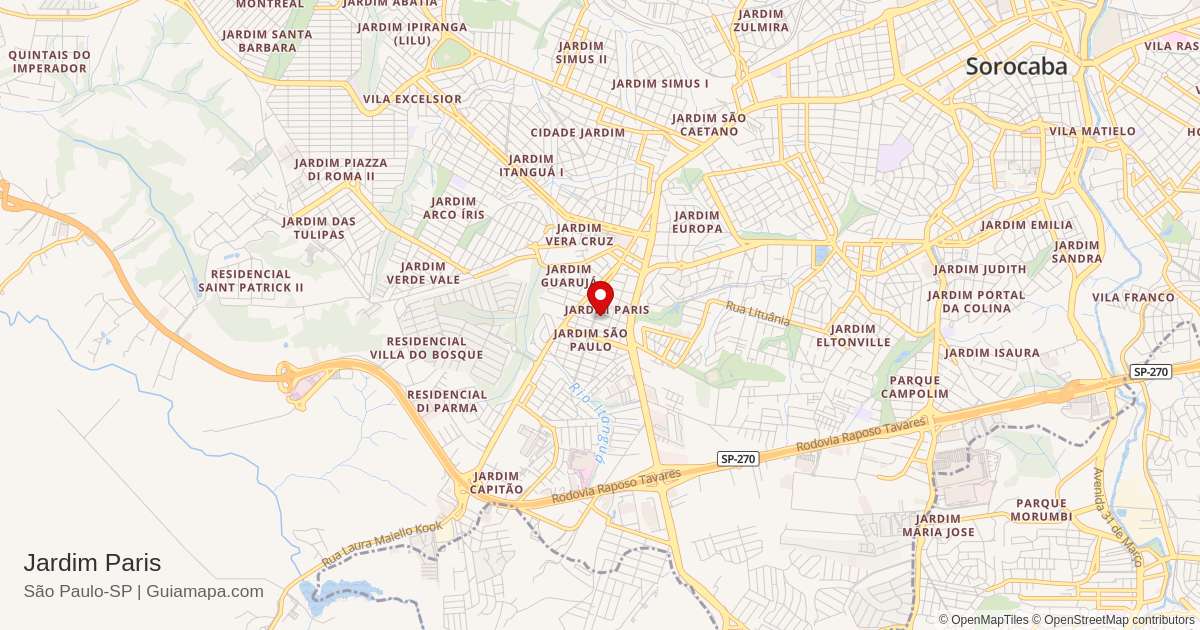 Bairro Jardim Paris - São Paulo - SP