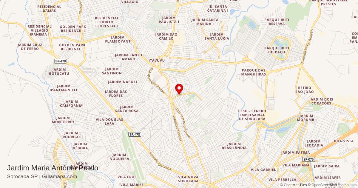 Bairro Jardim Maria Antônia Prado - Sorocaba - SP