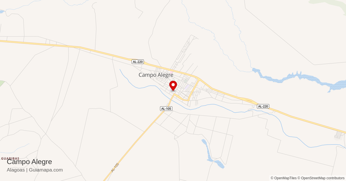 Mapa de Campo Alegre - Alagoas - Guiamapa.com