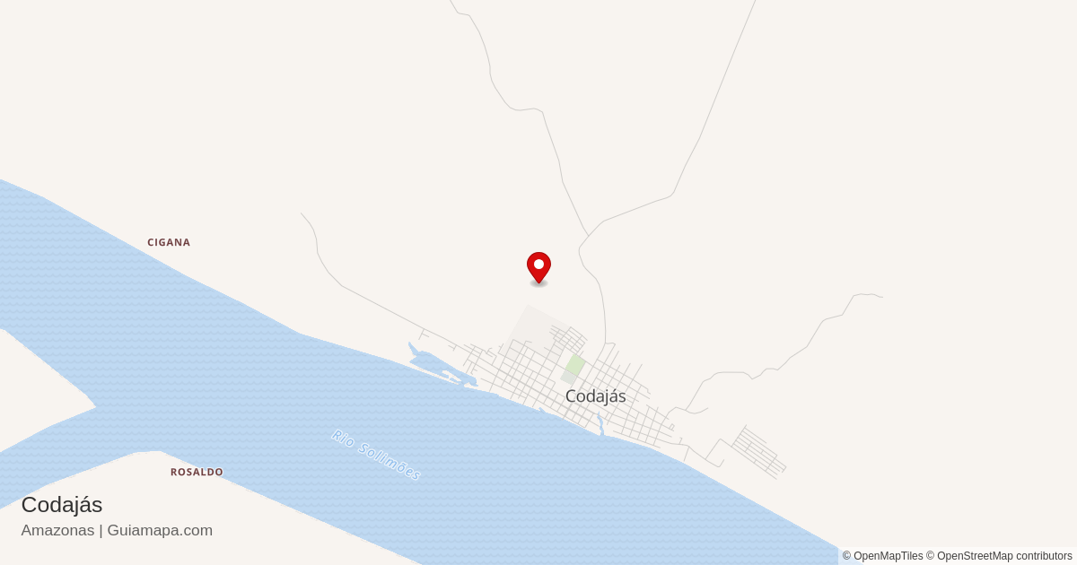 Mapa de Codajás - Amazonas - Guiamapa.com