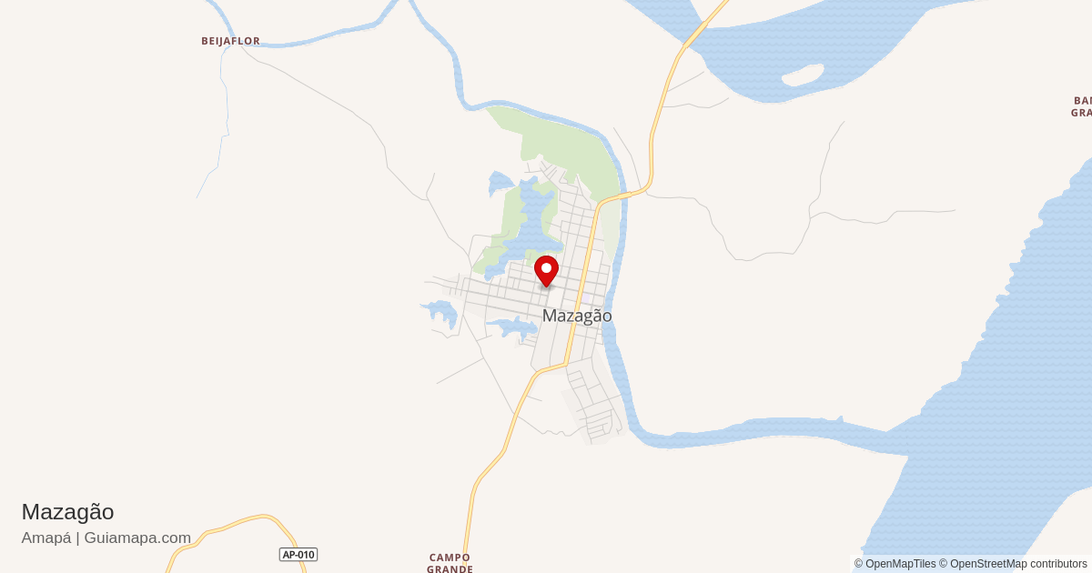 Mapa de Mazagão - Amapá - Guiamapa.com