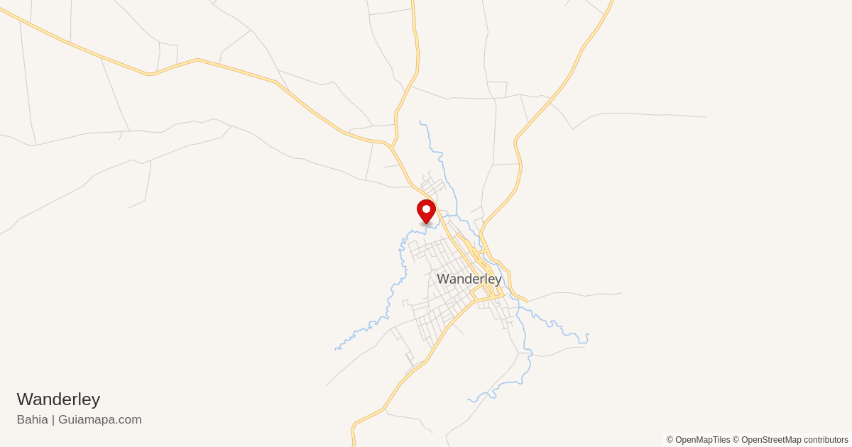 Mapa de Wanderley - Bahia - Guiamapa.com