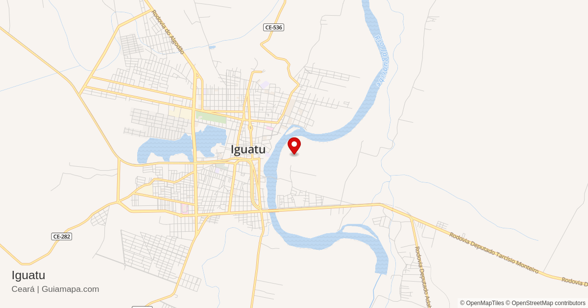 Mapa de Iguatu - Ceará - Guiamapa.com