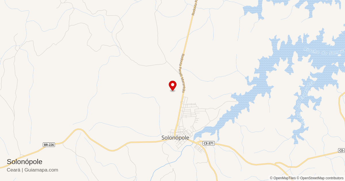 Mapa de Solonópole - Ceará - Guiamapa.com