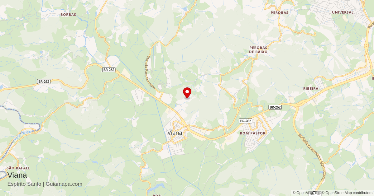 Mapa de Viana - Espírito Santo - Guiamapa.com