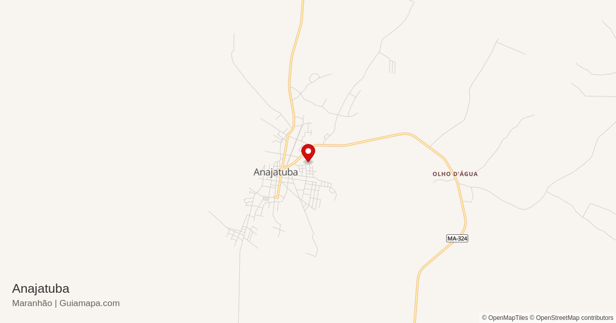 Mapa de Anajatuba - Maranhão - Guiamapa.com