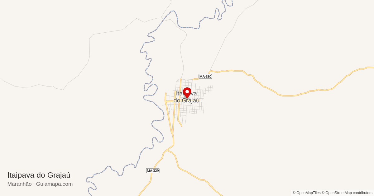 Mapa de Itaipava do Grajaú - Maranhão - Guiamapa.com