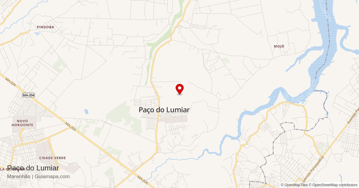 Mapa de Paço do Lumiar - Maranhão - Guiamapa.com
