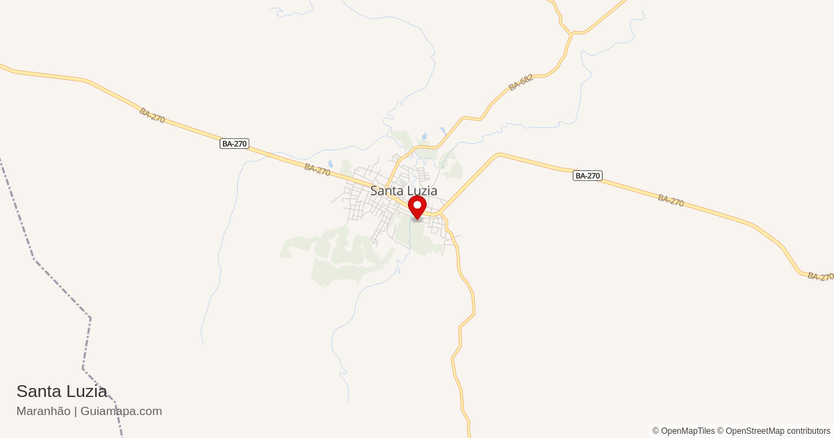 Mapa de Santa Luzia - Maranhão - Guiamapa.com
