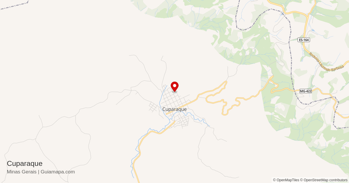 Mapa de Cuparaque - Minas Gerais - Guiamapa.com