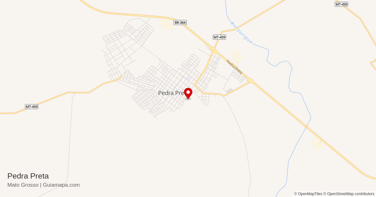 Mapa de Pedra Preta - Mato Grosso - Guiamapa.com