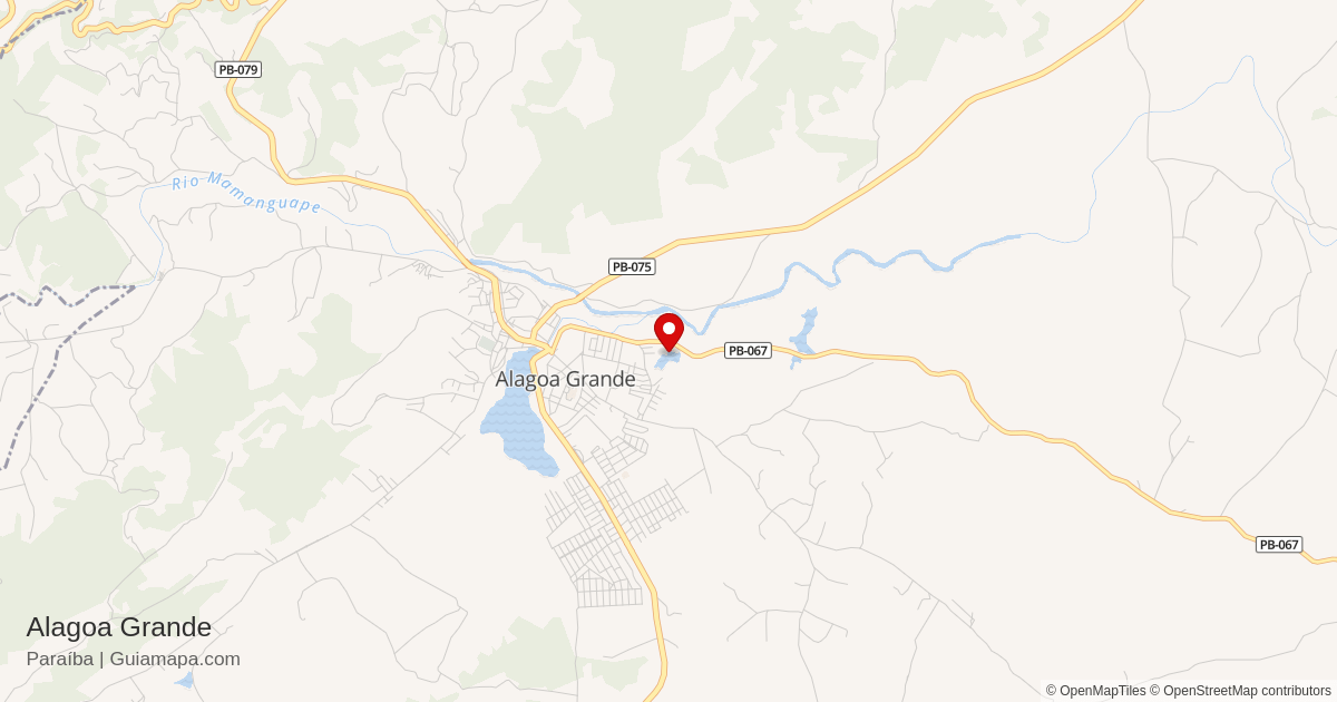 Mapa de Alagoa Grande - Paraíba - Guiamapa.com