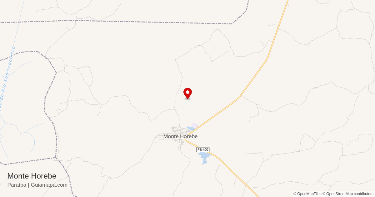 Mapa de Monte Horebe - Paraíba - Guiamapa.com