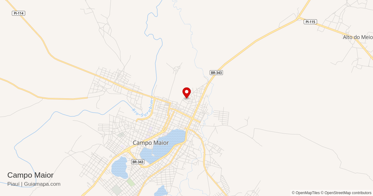 Mapa de Campo Maior - Piauí - Guiamapa.com