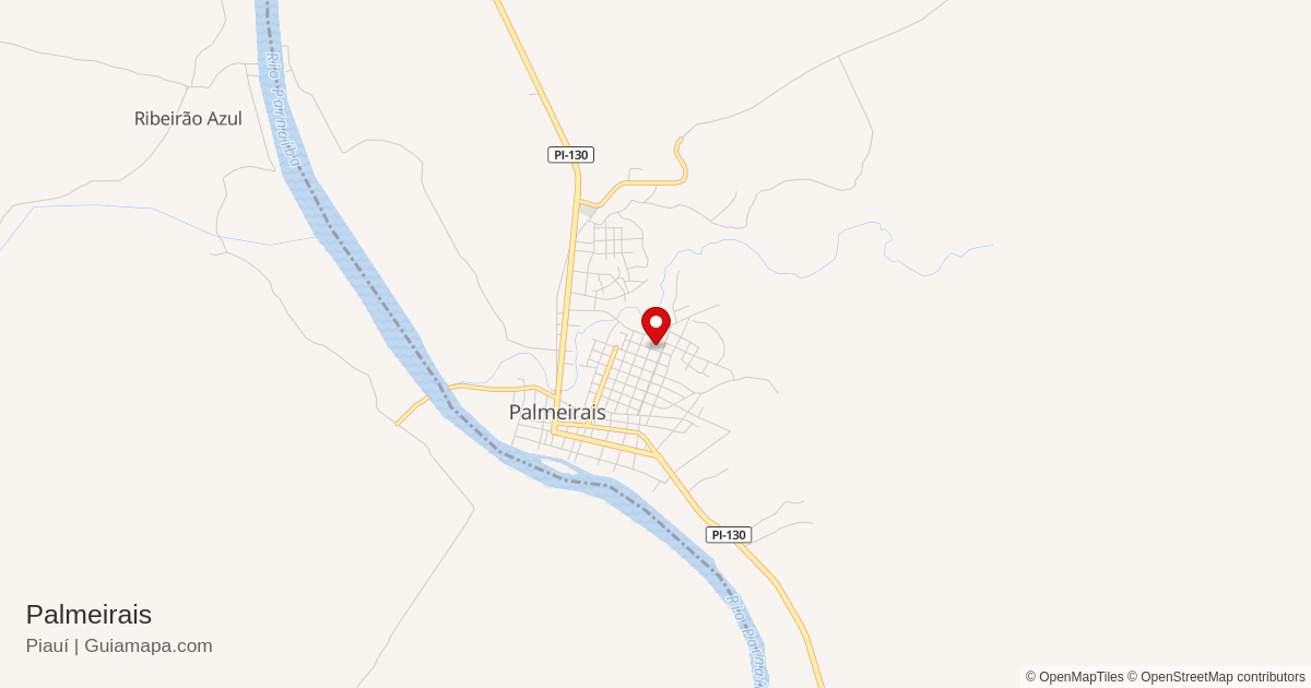 Mapa de Palmeirais - Piauí - Guiamapa.com