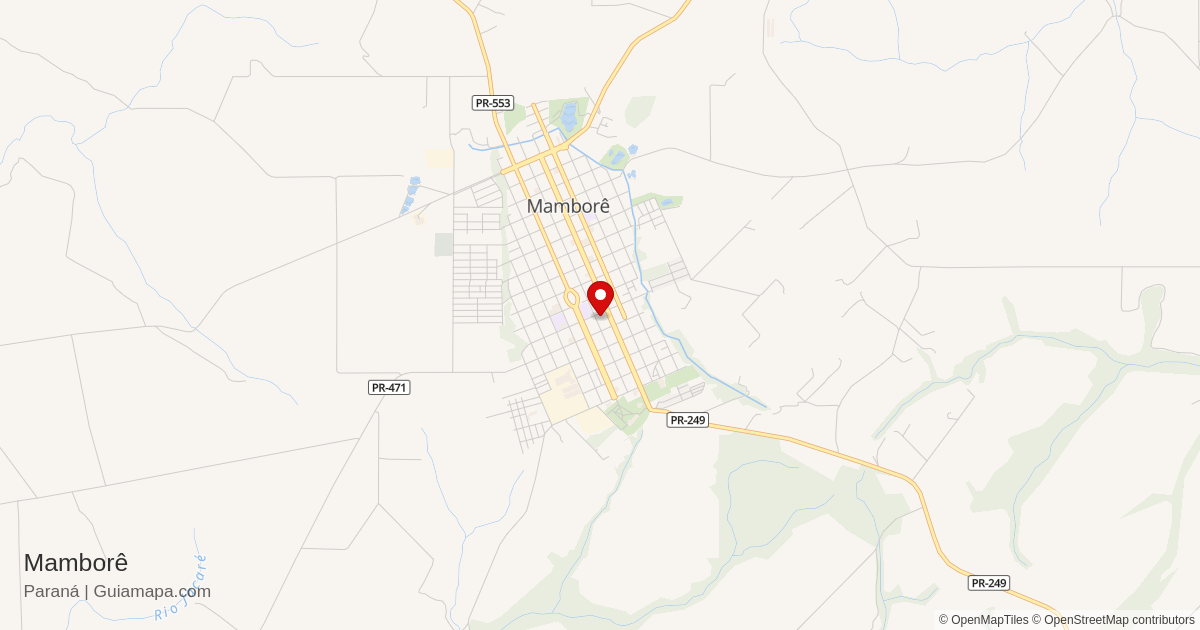Mapa de Mamborê - Paraná - Guiamapa.com