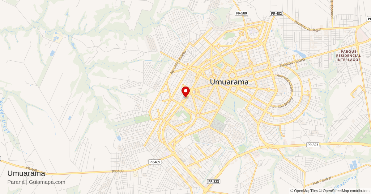 Mapa de Umuarama - Paraná - Guiamapa.com