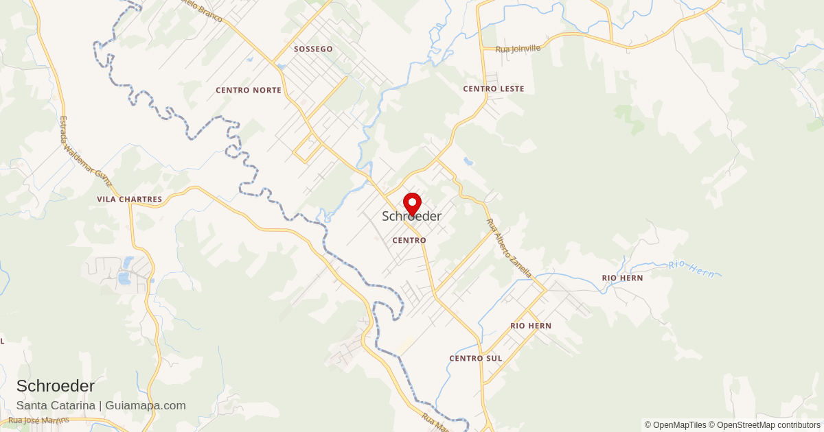 Mapa de Schroeder - Santa Catarina - Guiamapa.com
