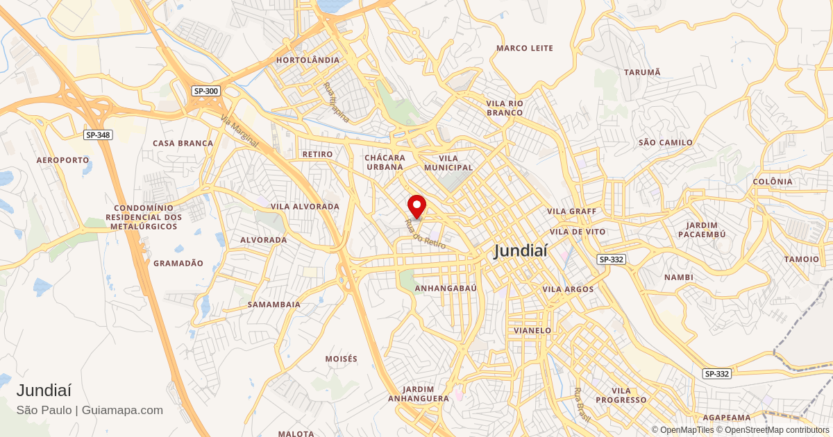 Mapa de Jundiaí - São Paulo - Guiamapa.com