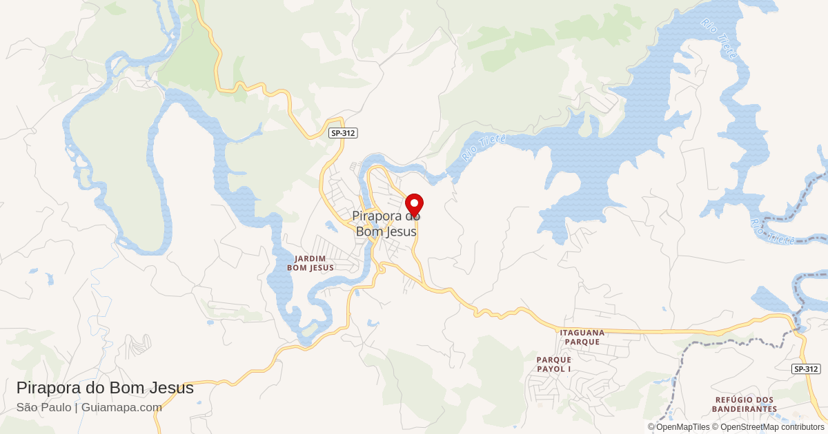 Mapa de Pirapora do Bom Jesus - São Paulo - Guiamapa.com